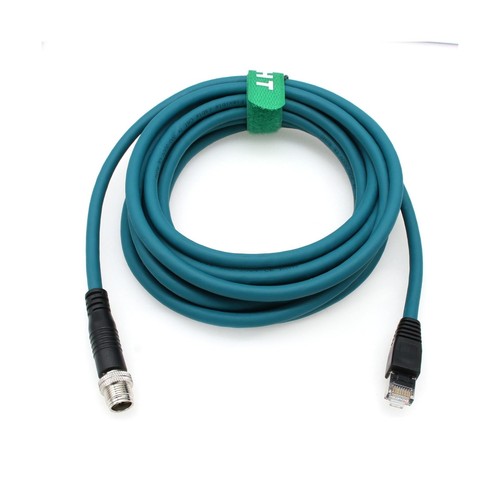 M12 8 Pin X-Code RJ45 GigE Ethernet Network Cable CAT7e for Cognex ...