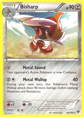 Bisharp - 82/146 - Rare x1 - Lightly Played - XY (Base Set) | eBay