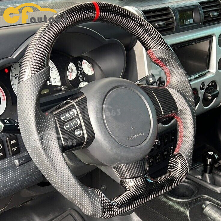 Fj Cruiser Steering Wheel Full Leather D-Shaped Steering Wheel For ...
