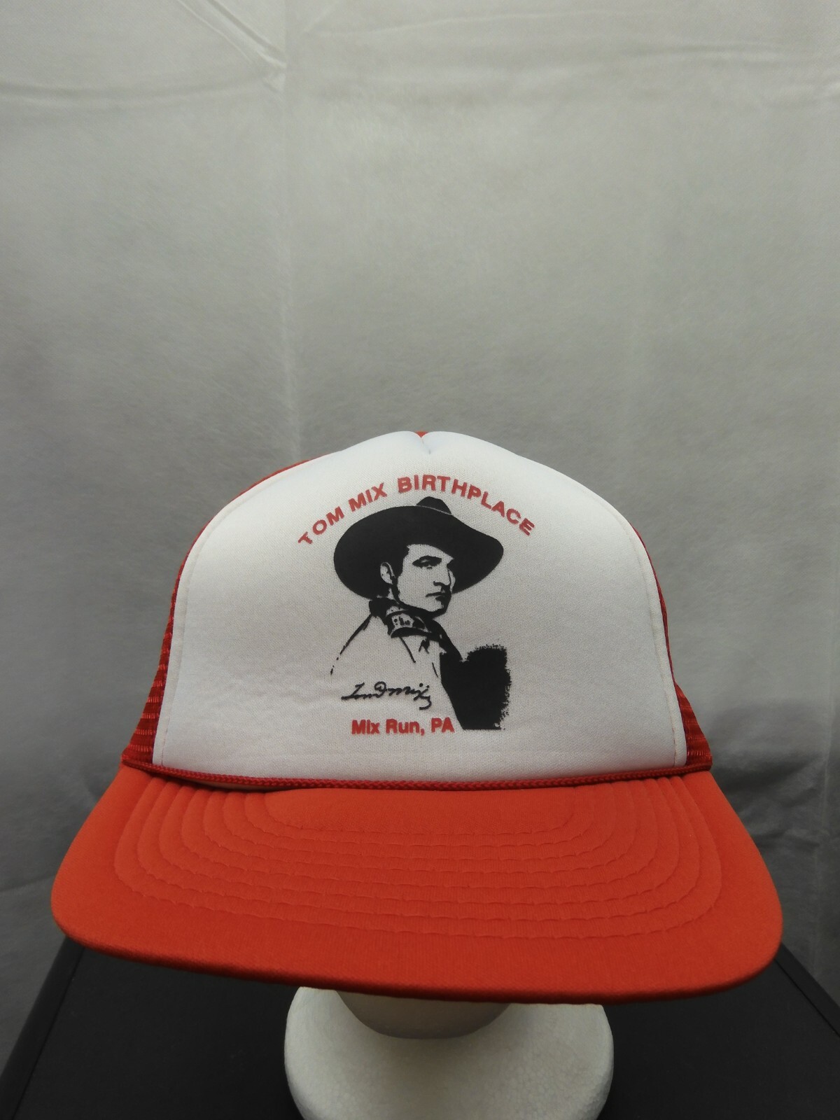 Vintage Tom Mix Birthplace Mix Run, PA Mesh Foam Trucker Snapback Hat ...