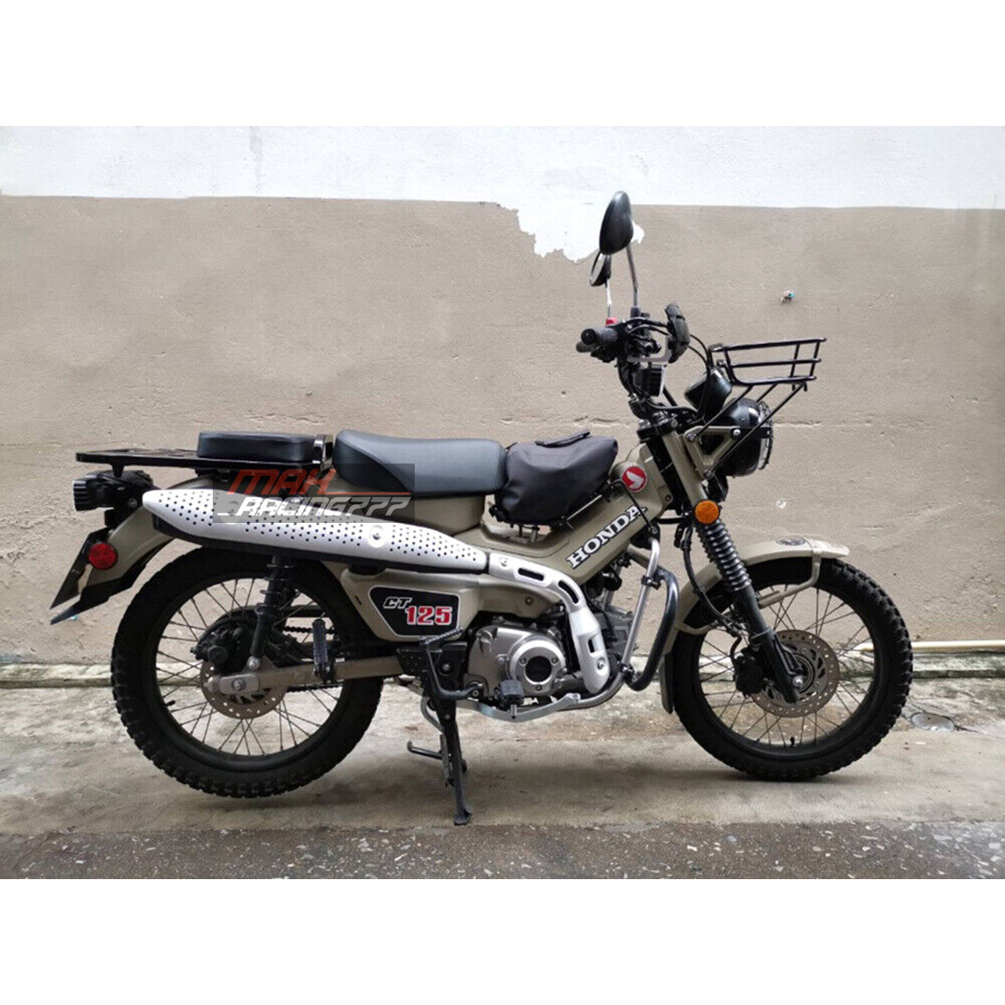 Black Large Passenger Seat Pad Rear Seat Honda CT125 Trail 125 Hunter ...