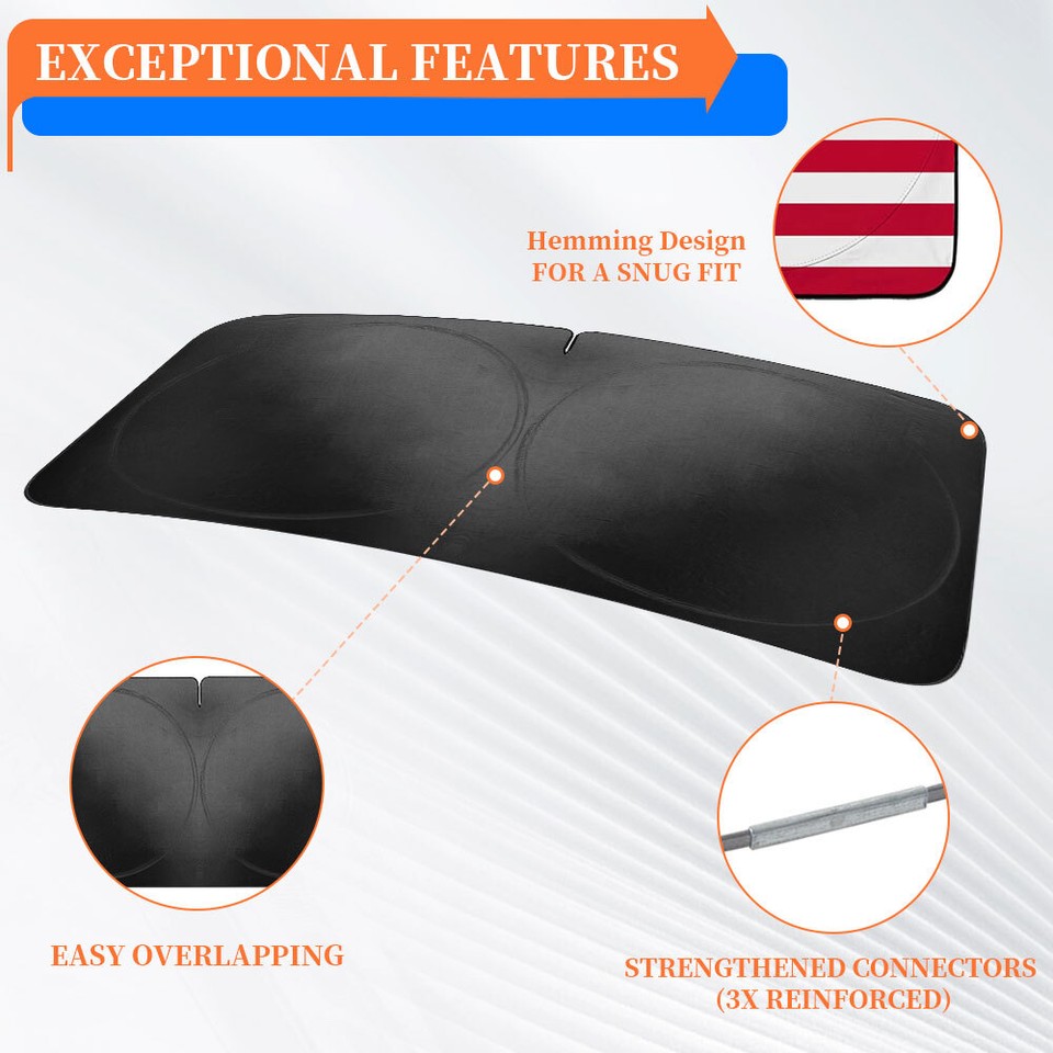 Car Sun Shade Windshield Front Window Foldable Cover UV Block Shield ...