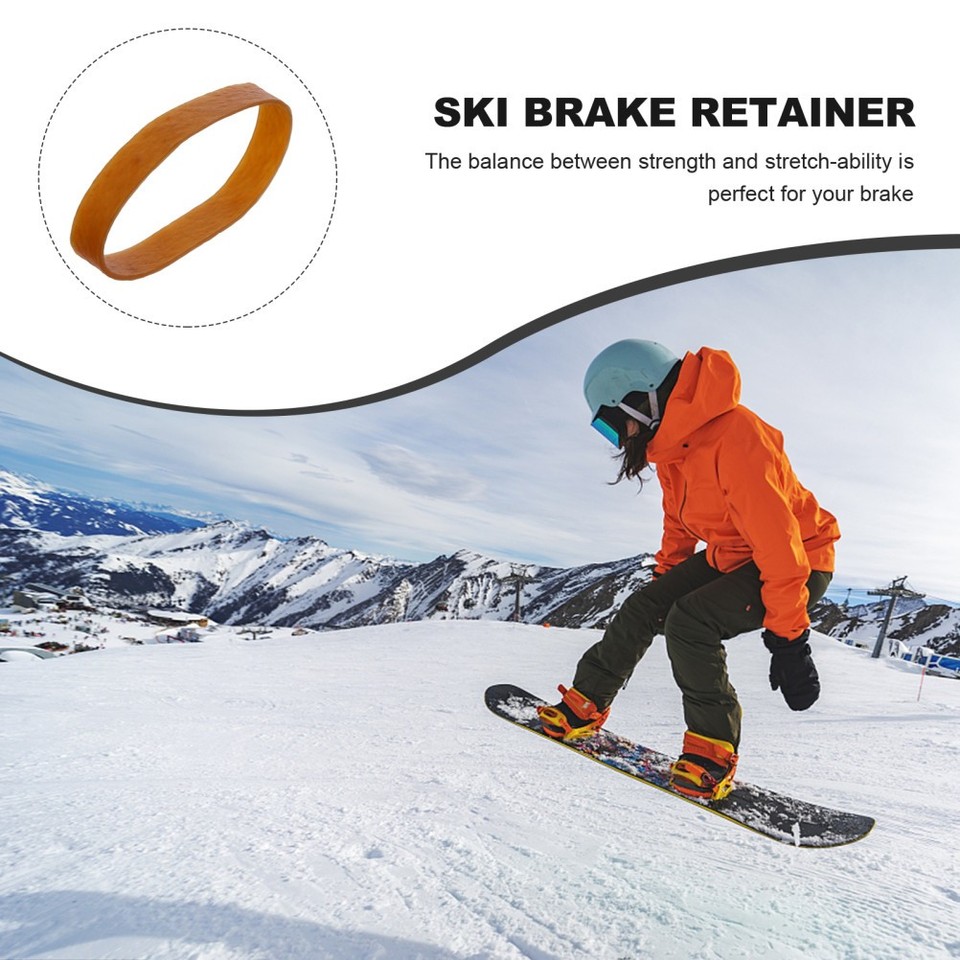 1 Set Thick Ski Brake Rubber Retainers Stretchy Snowboard Retainers ...