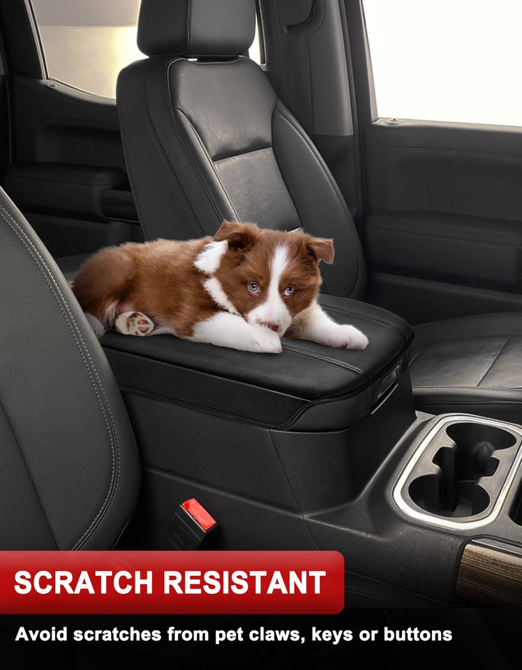 Console Lid Arm Rest Cover Pad For 2019-2026 Silverado Sierra 1500 2500 ...