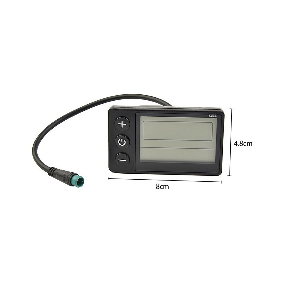For E-bike Lcd Display 24V/36V/48V Display E-Bicycle Electric Bike Plug ...