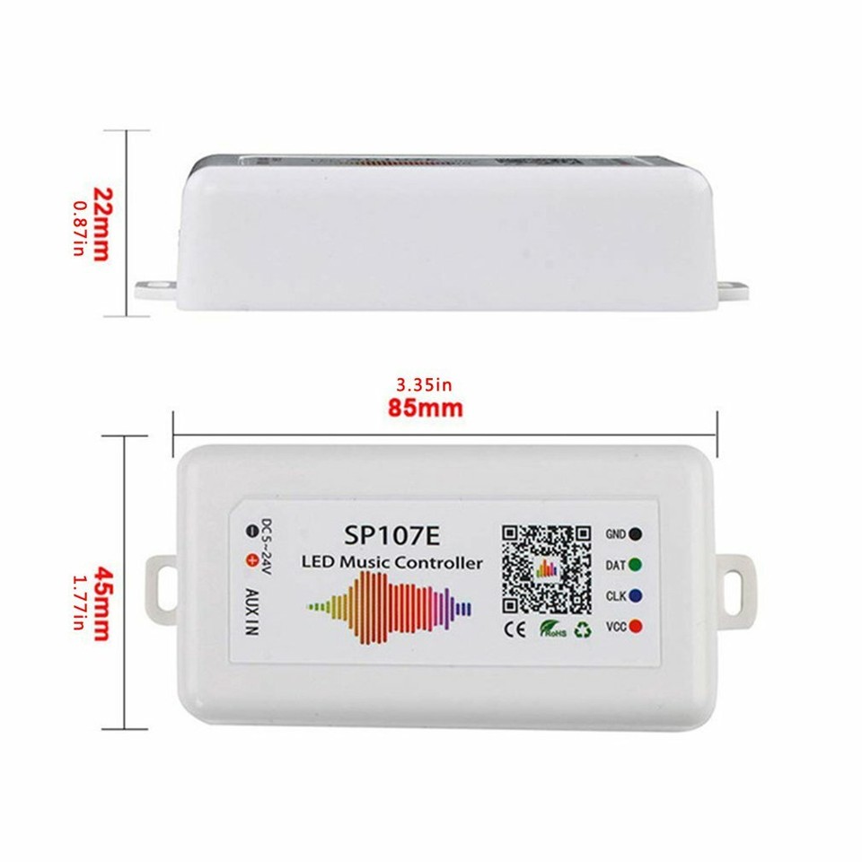SP107E Music Controller Bluetooth-compatible For WS2811 WS2812 LED ...