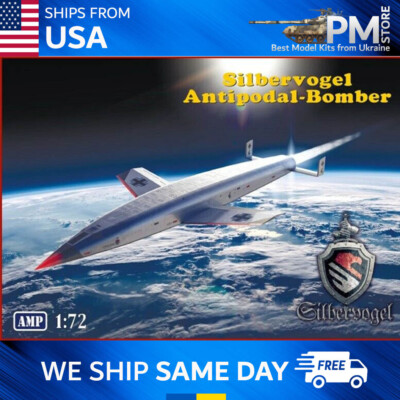 AMP 72-014 "Silbervogel" Third Reich sub-orbital bomber scale model 1/ ...