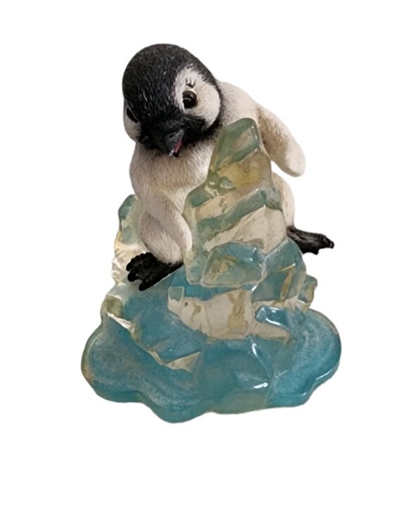 Vtg Polar Playmates Penguin Look At Me Sculpture Hamilton Collection ...
