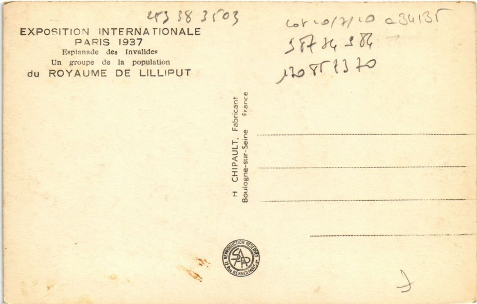 PC ROYAUME DES LILLIPUT REAL PHOTO POSTCARD FAMOUS PEOPLE (a34135) | eBay