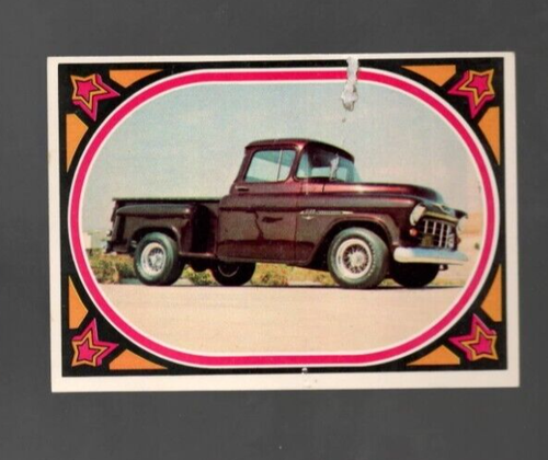 1975 Donruss Truckin' card #11 Bill White 1955 Chevy Stepside Rare ...