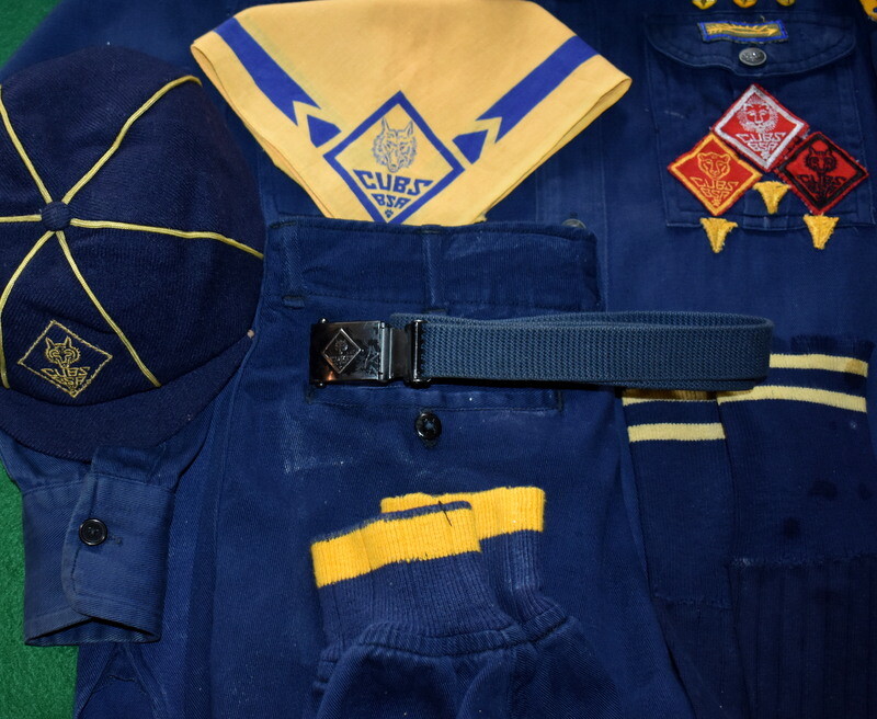 CUBS BSA UNIFORM SHIRT, KNICKERS, SOCKS, HAT, BELT & NECKERCHIEF - PRE ...