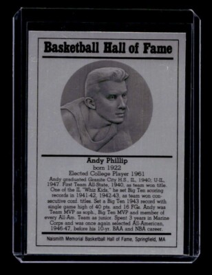 ANDY PHILLIP 1986-99 BASKETBALL HALL OF FAME METALLIC HOF | eBay