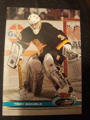Troy Gamble 1991-92 Stadium Club #218 Vancouver Canucks | eBay