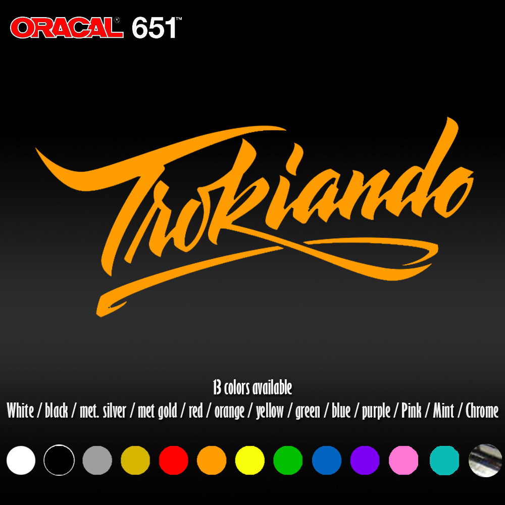 7" Trokiando Mexican Diecut Laptop Bumper Car Window Vinyl Decal ...