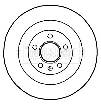 CAPSautomotive Brake Disc Rotor 8K0615601C for Borg & Beck BBD4690 | eBay