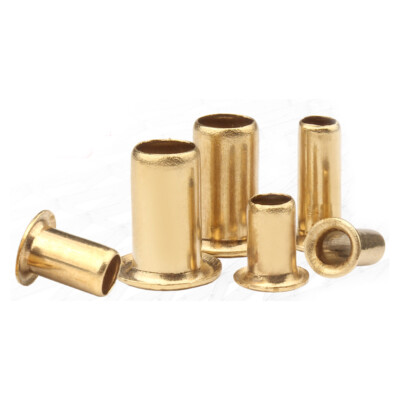 M3 Brass Tubular Rivets Vias Rivet Nuts Through Hole Rivets Hollow ...