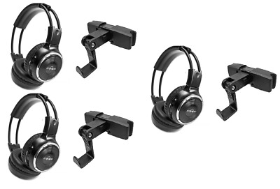 3 Fold In Wireless TV DVD Headphones Headset For Ford SUVs Green W ...