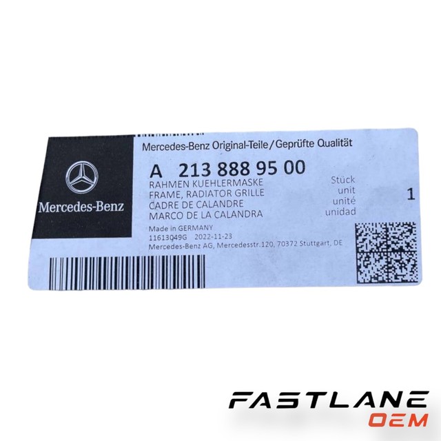 Genuine Mercedes-Benz Grille Cover 213-888-95-00 for sale online | eBay