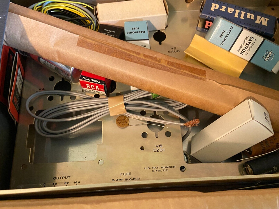 Unbuilt Heathkit AA-161 Kit Complete Amplifier w/ NOS Mullard Daystrom ...