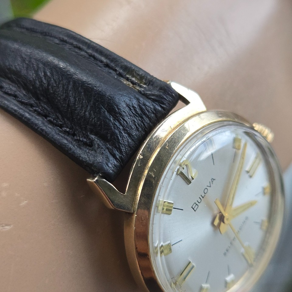 Vintage BULOVA Jet Clipper "T" men's automatic watch 11ALAC 10K RGP ...