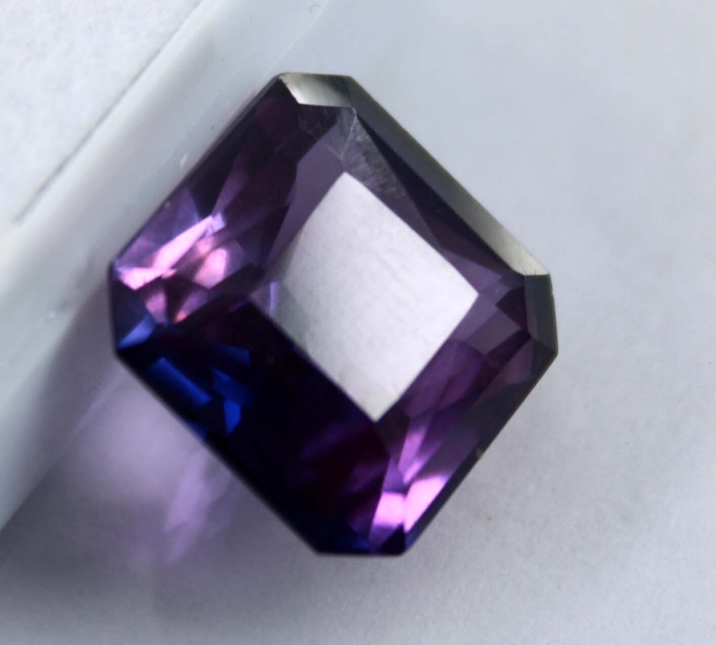Extremely Rare Natural Purple Tanzanite 10 Ct Square CERTIFIED Loose ...