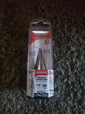 Freud-Diablo DB Step BIT 7/8 in. 12 Steps, Silver, Small (DSD0875S12 ...