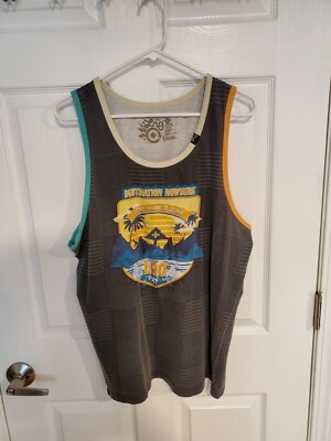 LRG Destination Nowhere Tank Top Grey Size Medium | eBay