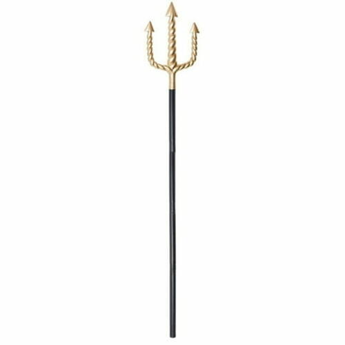 The Gothic Collection - 55" Plastic Spiral Trident Costume Gold Top ...