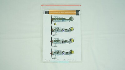 SBS Model Plane Decals 1/72 Gloster Gladiator J8 J8A Swedish D72006 NEW ...
