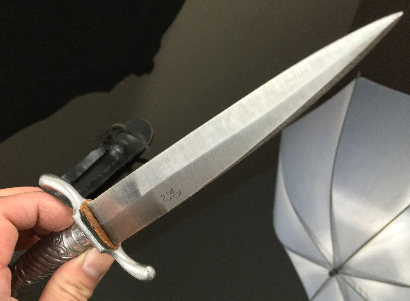 Vintage Korium Dagger Knife Claw & Ball handle with sheath German Japan ...