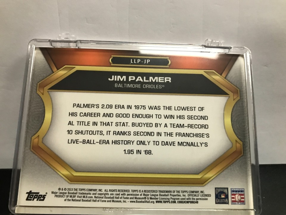 2013 Topps Update League Leaders Pins Baltimore Orioles Jim Palmer #LLP ...