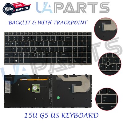 Replacement For HP ZBook 15U G5 15U G6 US Laptop Keyboard With Frame ...