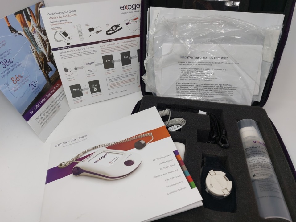 Exogens Ultrasound Bone Healing Case Strap Arm Band Gel NO DEVICE Parts ...