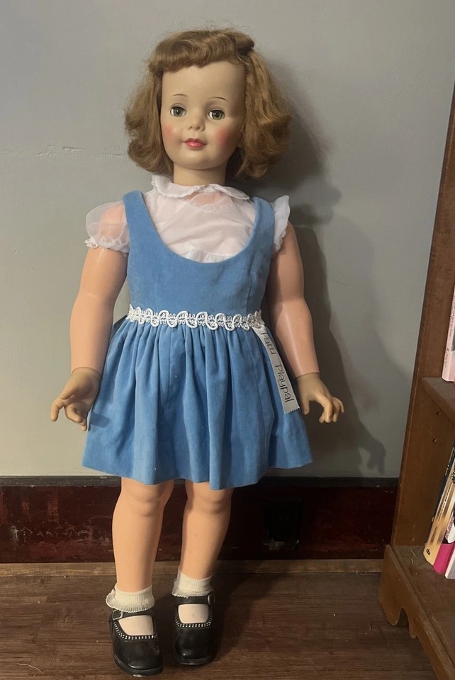 Vintage Ideal Patti PlayPal Doll Short Hair 36" Articulated Hands ...