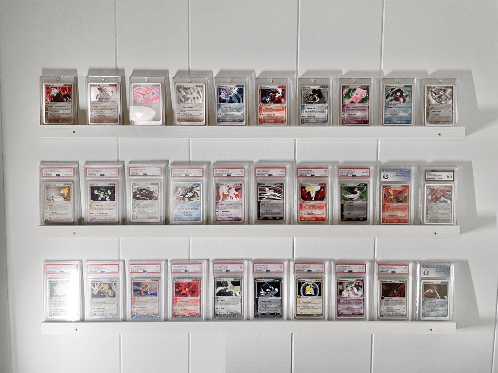 🔥36” Trading Card Display Shelf - Holds PSA, SGC & Other Graded Slabs ...