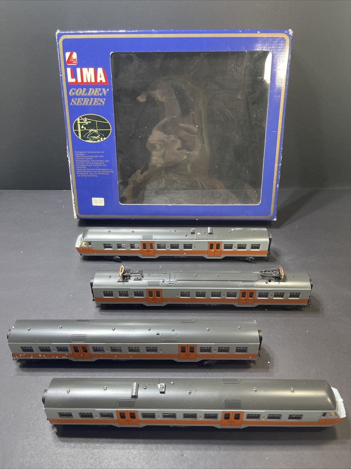 RARE HO SCALE LIMA GOLDEN SERIES 149747GP ELECTRIC PASSENGER TRAIN SET ...