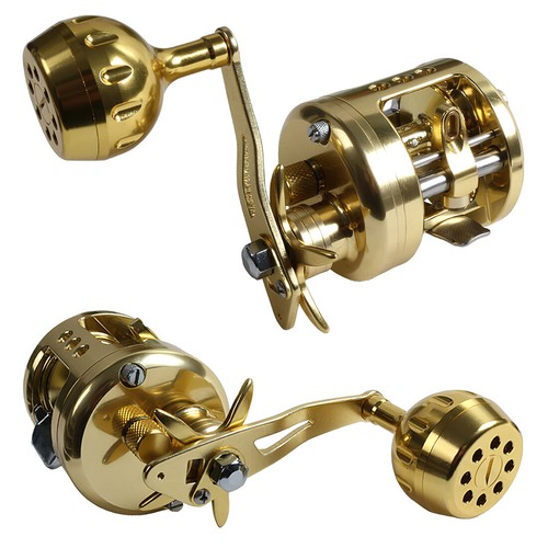 LUETA Overhead Reel Jigging 5.1:1 Star Drag Metal Conventional Trolling ...