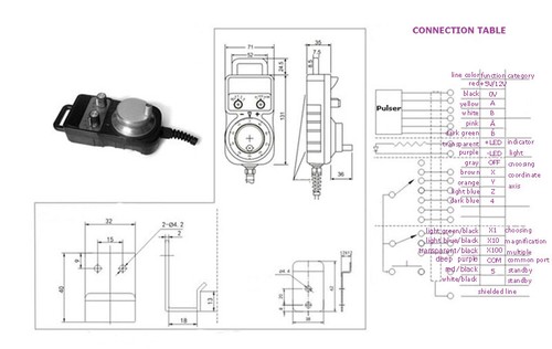 CNC Handwheel Handheld Pulse Generator Resist Disturb EasyTo Wire Anti ...