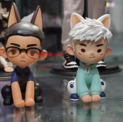 Puppy Guy Gary D. P White Black Q Version Action Figures Model ...