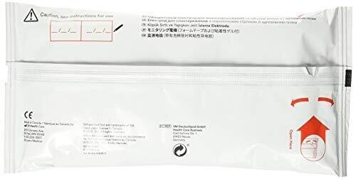 3M RED DOT ECG Monitoring Electrode, #2560 1.6"x1.36" 50/BG Foam Tape ...