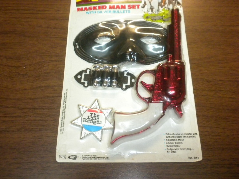 THE LONE RANGER MASKED MAN PLAYSET Henry Gordy 1990 vintage SEALED/MOC ...
