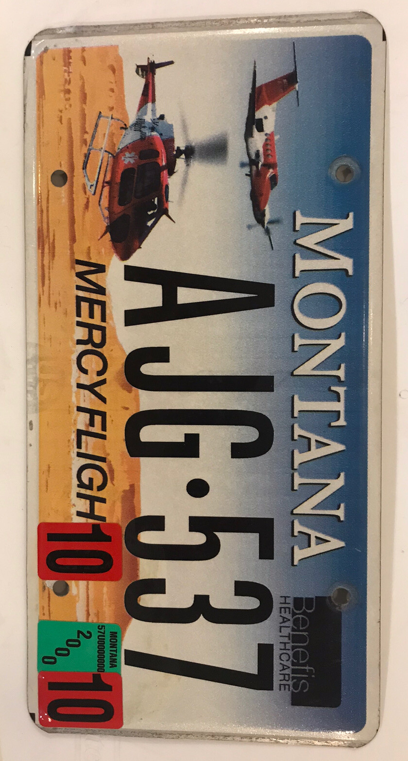 AMBULANCE MEDICAL FLIGHT HELICOPTER license plate EMS EMT Aircraft ...