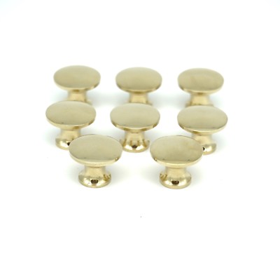 8 Small Brass Knobs Stacking Bookcase Knob Desk Knobs File Cabinet ...