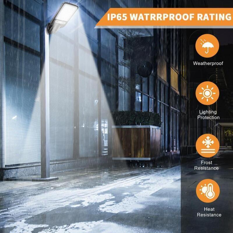 6000W LED Solar Street Wall Light PIR Motion Sensor Security outdoor ...