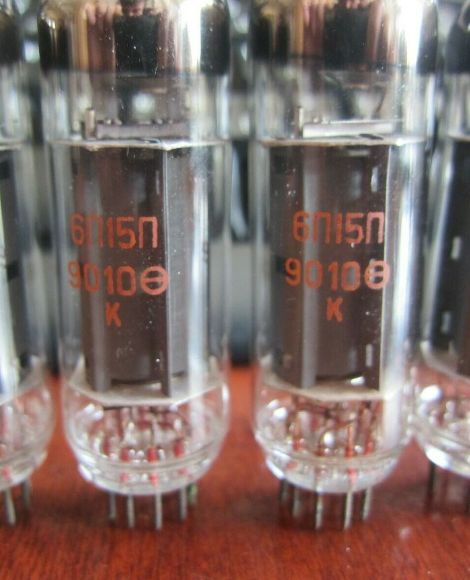 2 x 6P15P (6P15P-EV, EL83, SV83) USSR ORZEP (NEW, NOS, RED LABELS ...