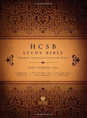 HCSB STUDY BIBLE, BLACK BONDED LEATHER INDEXED By Holman Bible Staff ...