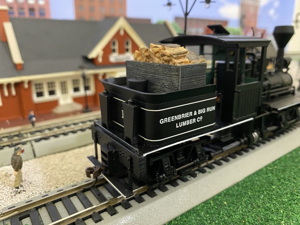 T-BOILER 2-TRUCK SHAY STEAM LOCOMOTIVE TRAIN 25657 Bachmann On30 DCC ...