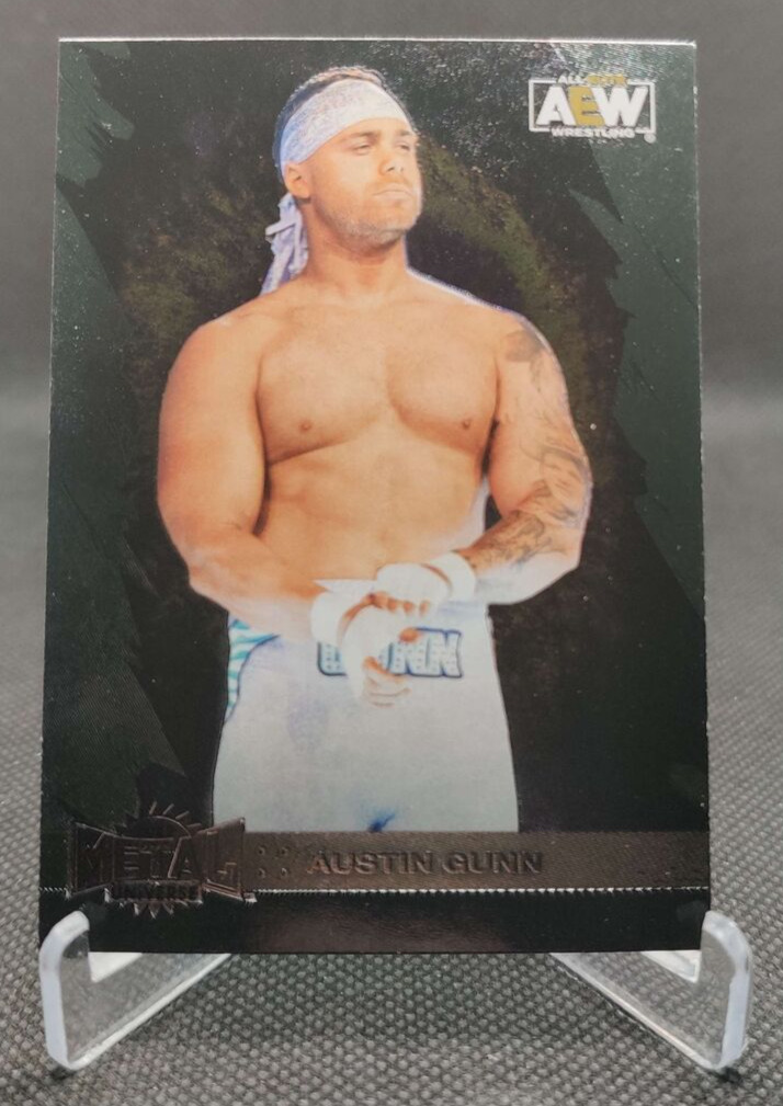 2022 Upper Deck Skybox AEW Metal Universe #37 Austin Gunn wrestling ...