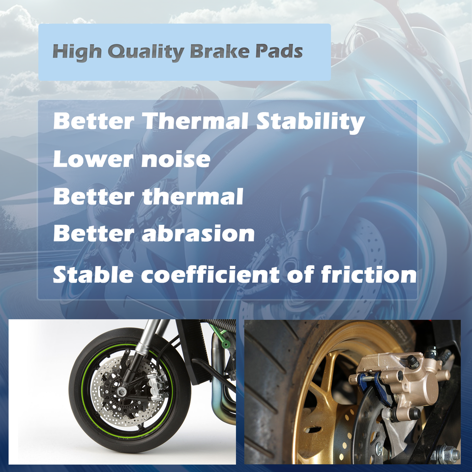 2 Set GL1800 Front Brake Pads for Honda GL1800A GL1800B Goldwing 1800 ...