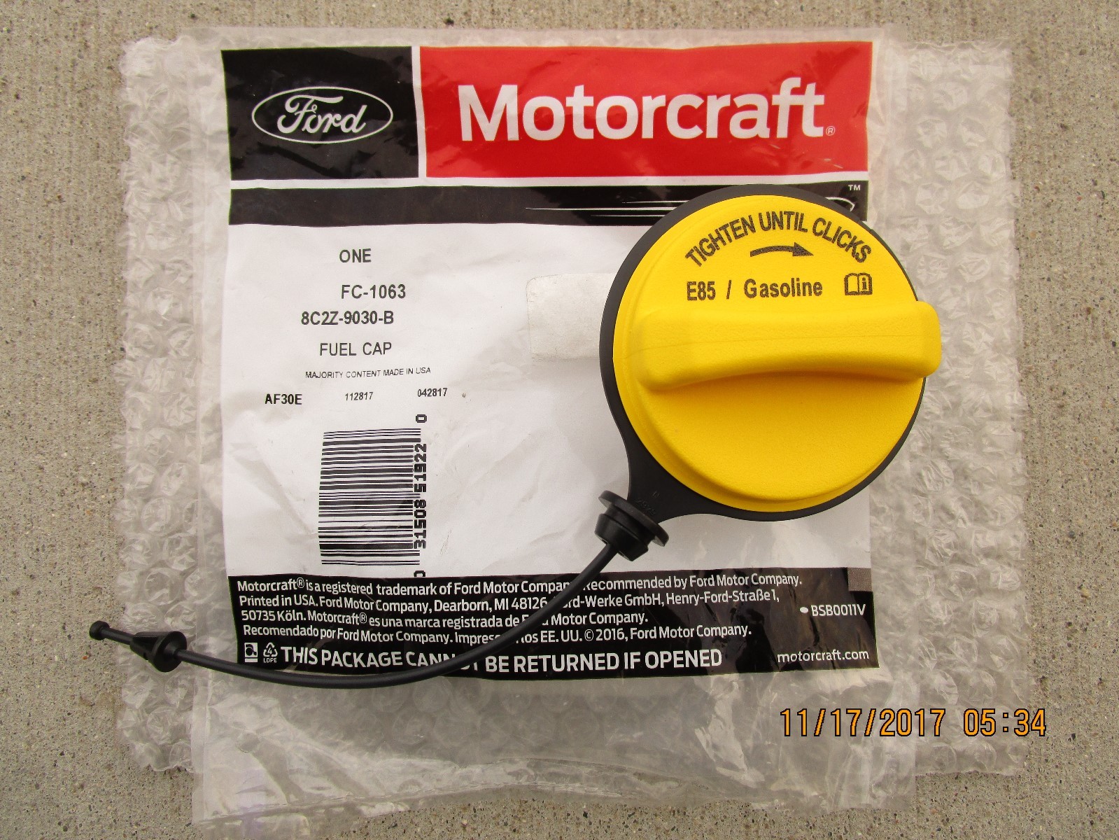 2009-2016 Ford E-450 E450 Super Duty Fuel Gas Tank Filler Cap With ...